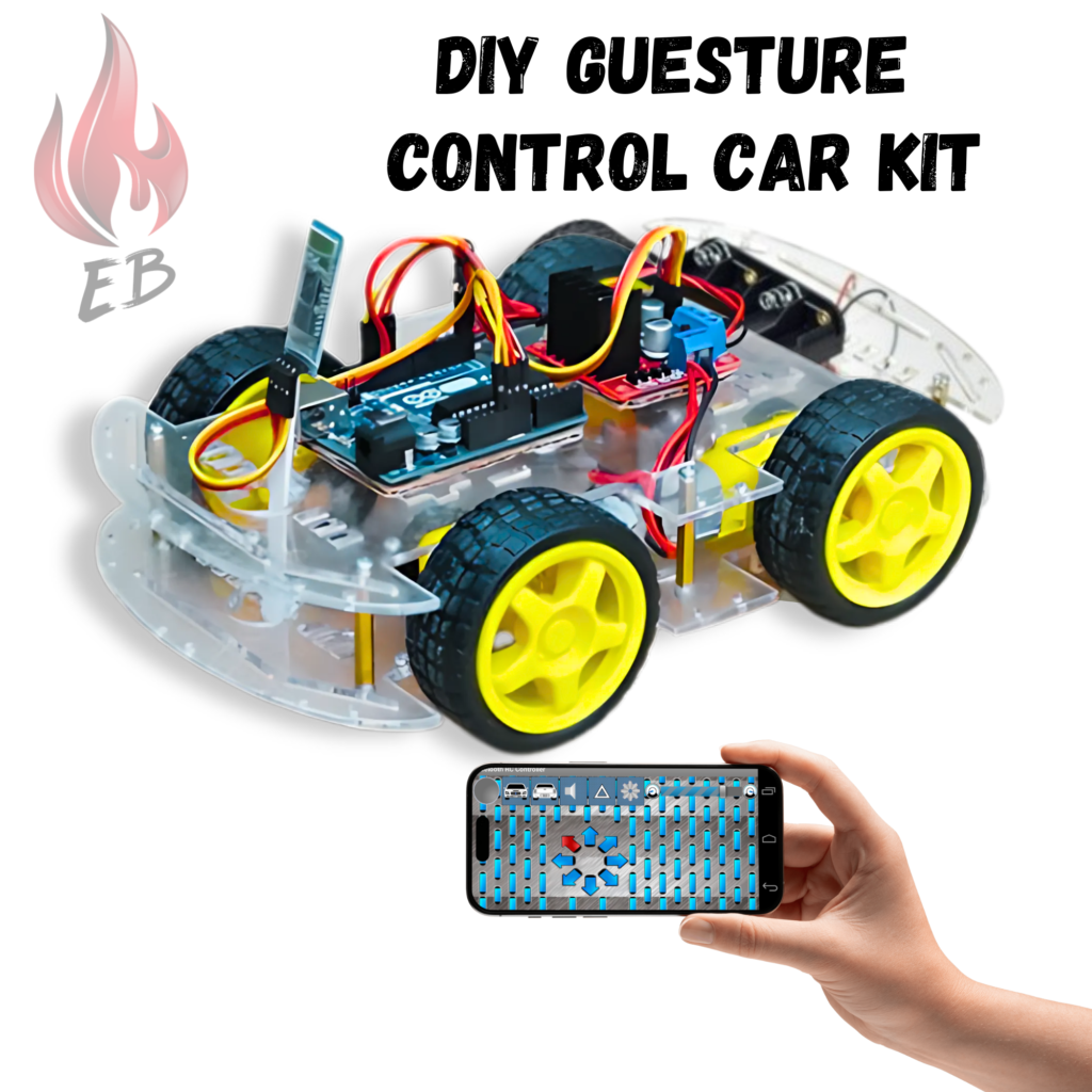 DIY Gesture Control Car Kit | Controlled By Gesture | Electrical Bro