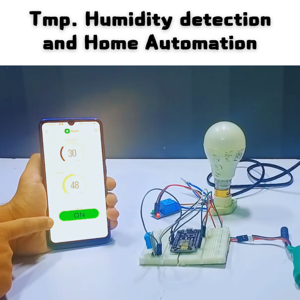 Iot Based Temperature Humidity And Home Automation System Iot Project